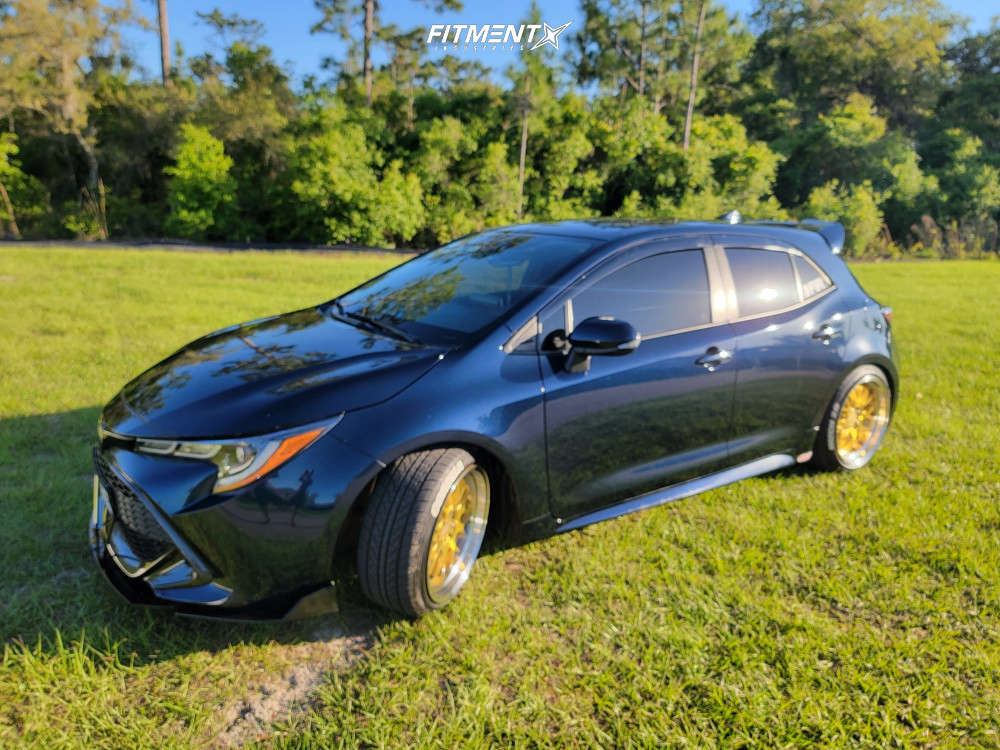 2019 Toyota Corolla SE with 18x9.5 F1R F21 and Vercelli 225x40 on ...