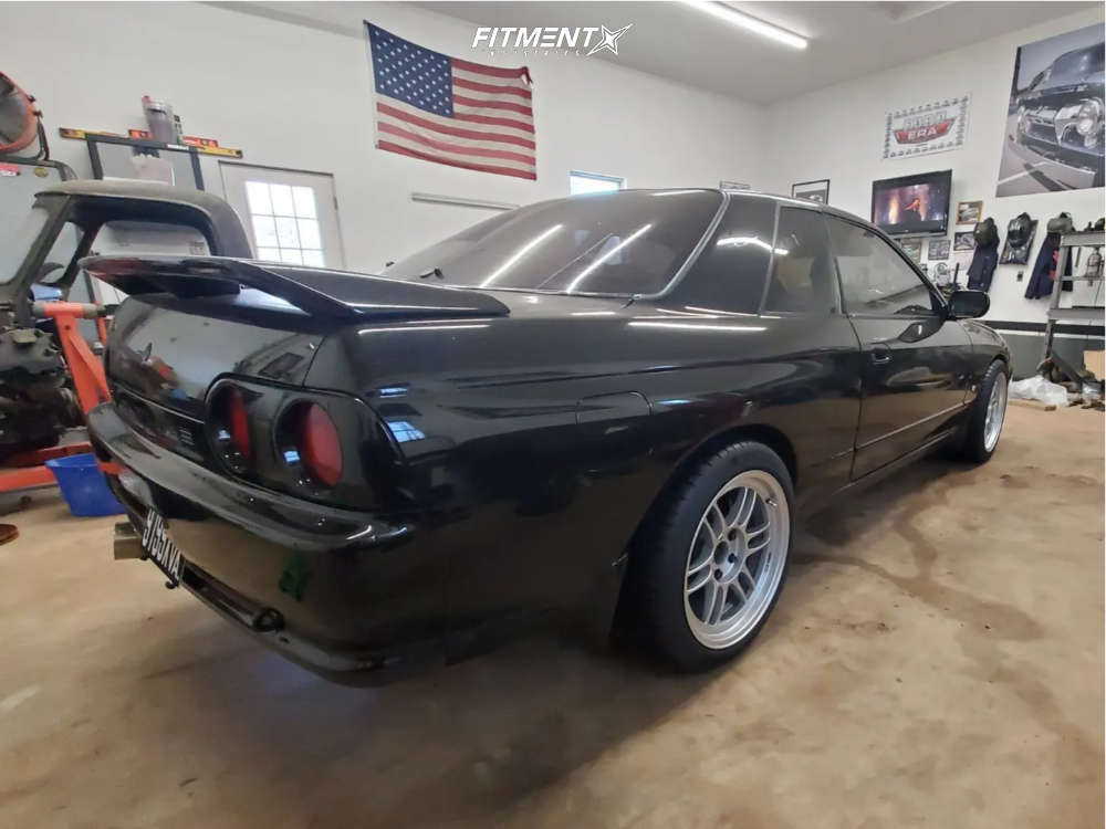 1991 Nissan Skyline GTS-T with 17x9 Enkei RPF1 and Michelin 245x40 on ...