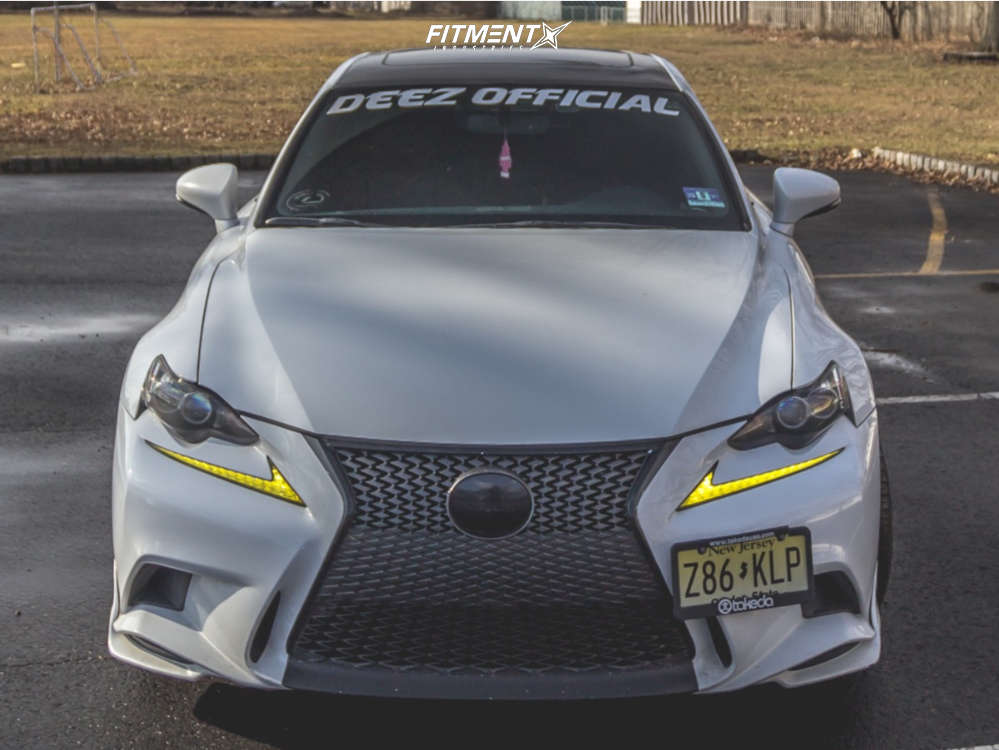 2014 Lexus IS350 F Sport with 19x8.5 SSR GTX01 and Bridgestone 225x35 ...