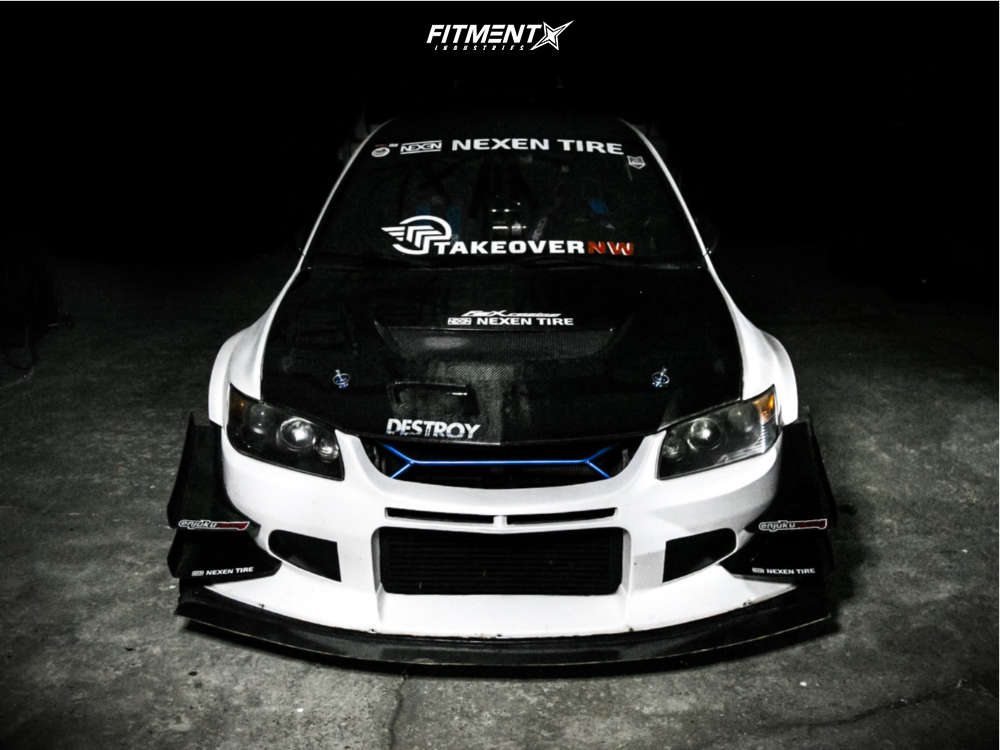 2003 Mitsubishi Lancer Evolution with 18x11 Cosmis Racing Xt-206r and ...