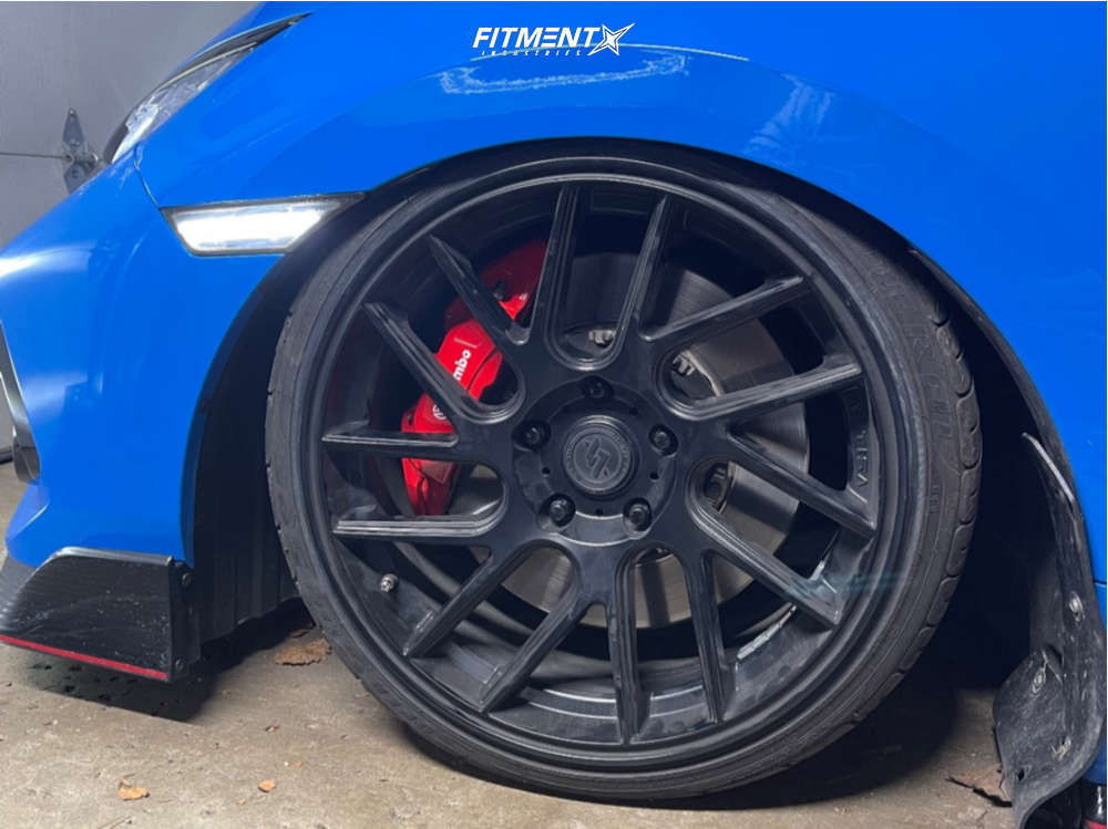 2021 Honda Civic Type R with 18x9.5 Anovia Elder and Federal 225x35 on ...