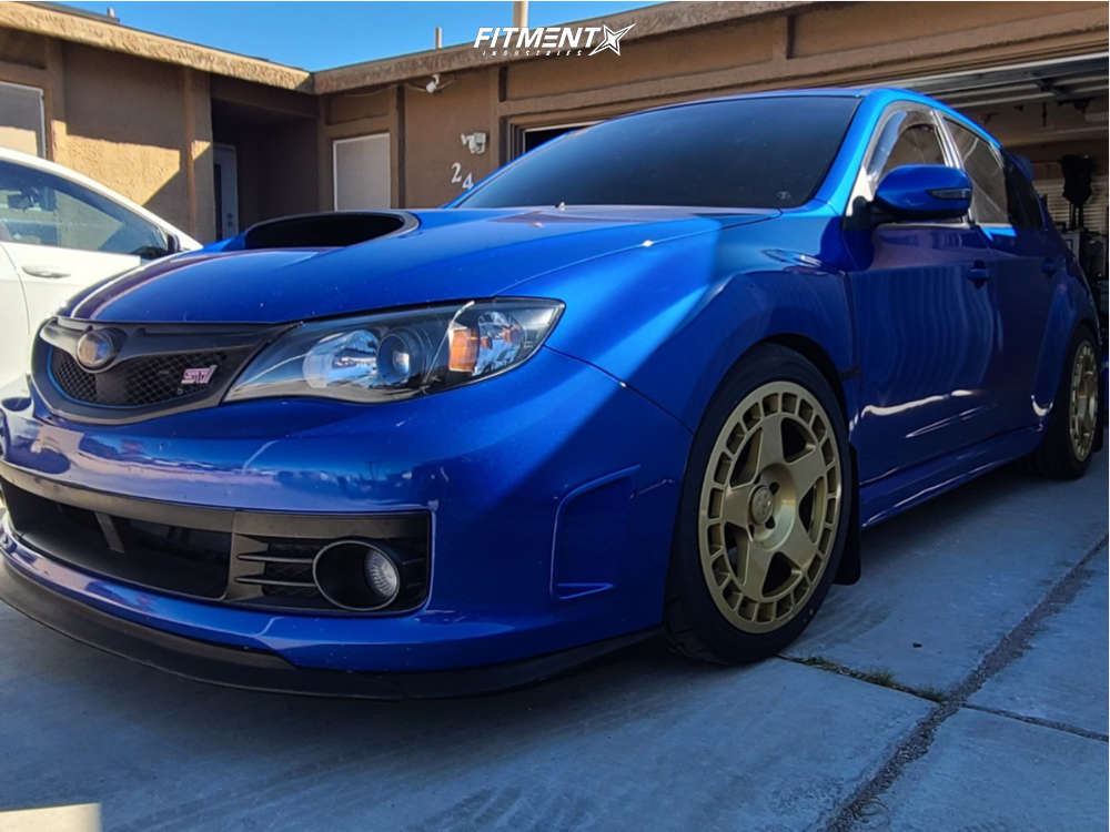 2008 Subaru Impreza WRX with 18x8.5 Fifteen52 Turbomac and Firestone ...