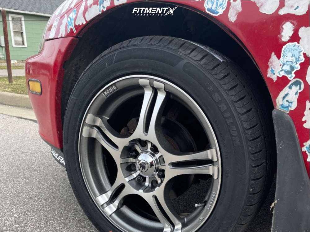 1993 Honda Civic Del Sol S with 16x7 Konig Incident and Atrezzo 205x50 ...