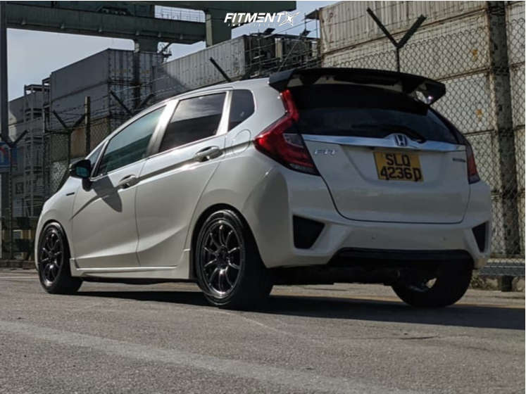 2017 Honda Fit SE with 16x7 Advan Racing RZII and Dunlop 205x50 on ...