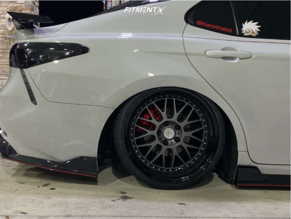 2021 Toyota Camry TRD with 19x9.5 Work Vs Xx and Achilles 225x35 on Air ...