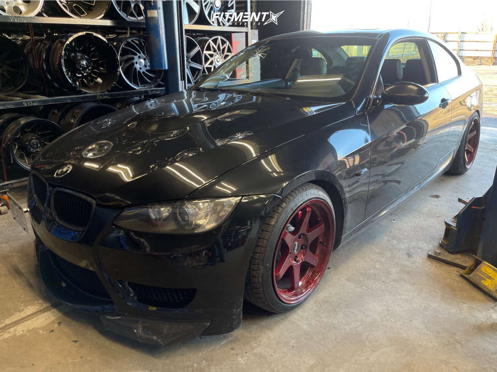 2009 BMW 335i XDrive Base with 18x9.5 ESR Sr07 and Radar 225x40 on Coilovers | 2128887 | Fitment ...