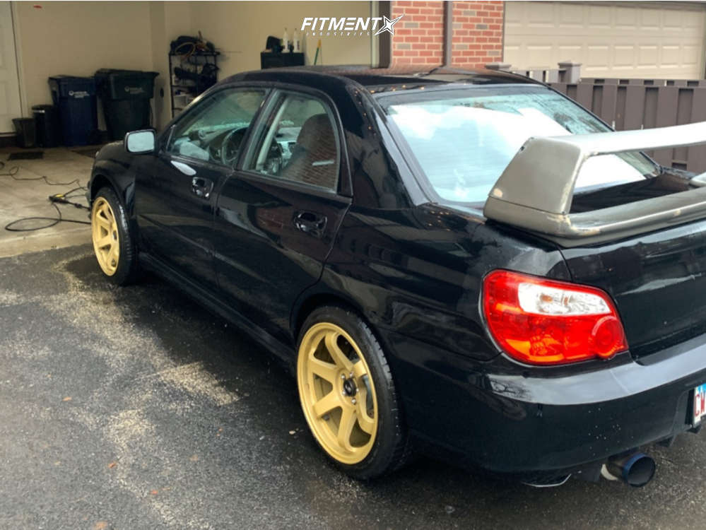 2005 Subaru Impreza WRX with 18x10 Rota Grid and Continental 225x40 on ...