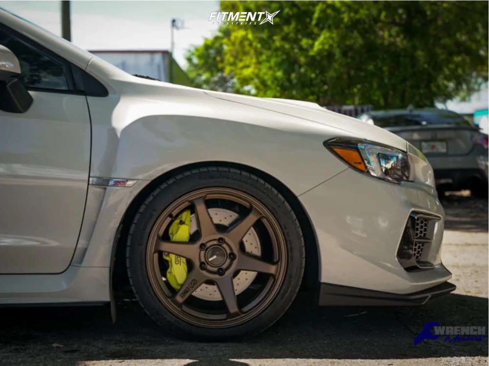 2018 Subaru WRX STI Base with 18x9.5 Enkei T6r and Continental 265x35 ...