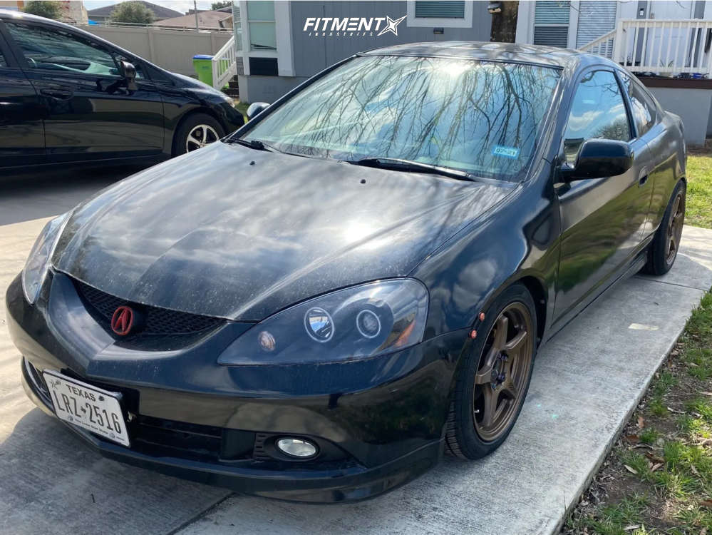 2005 Acura RSX Base with 17x8 Enkei Ts-5 and Vercelli 225x45 on Coilovers | 2130989 | Fitment ...