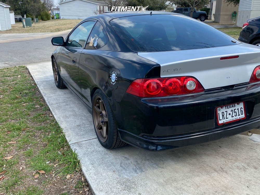 2005 Acura RSX Base with 17x8 Enkei Ts-5 and Vercelli 225x45 on Coilovers | 2130989 | Fitment ...
