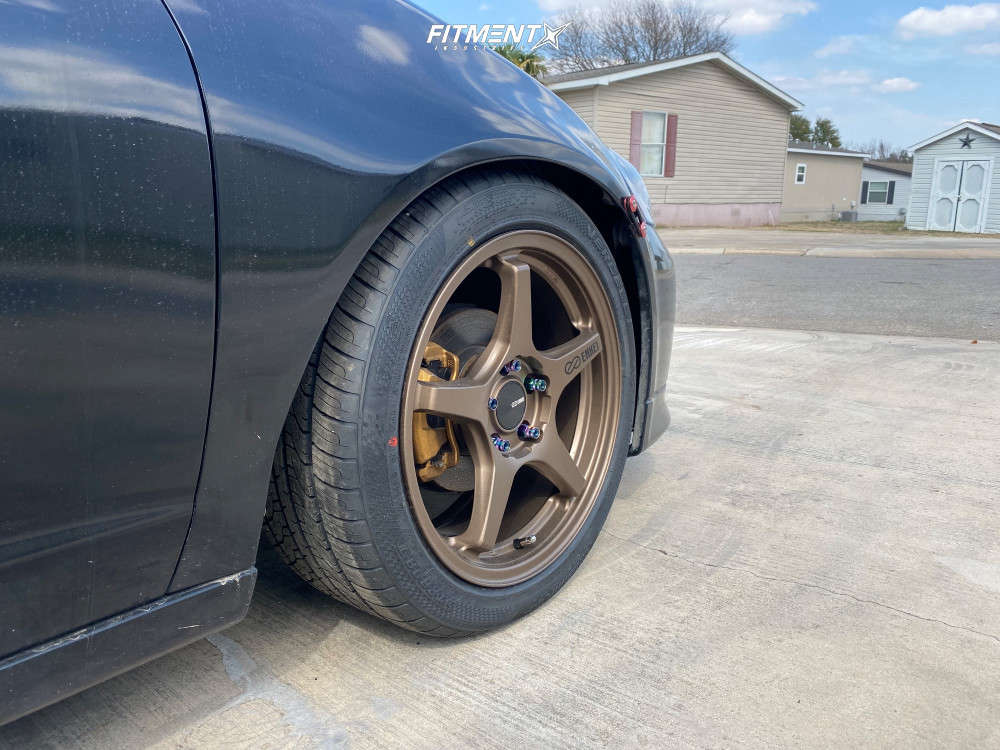 2005 Acura RSX Base with 17x8 Enkei Ts-5 and Vercelli 225x45 on Coilovers | 2130989 | Fitment ...