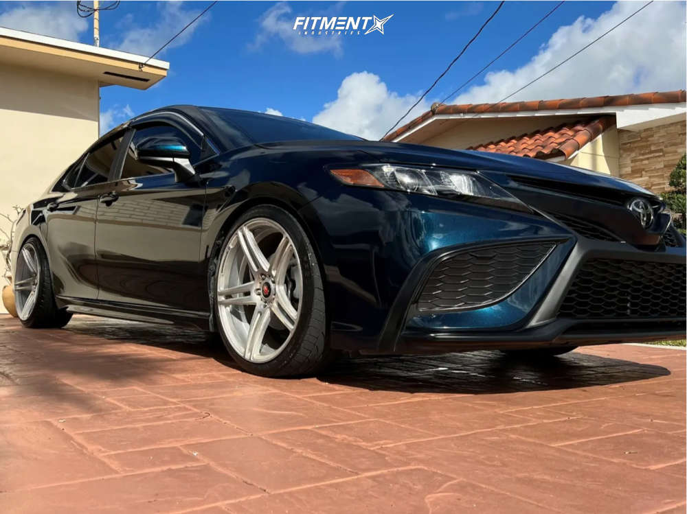 2021 Toyota Camry SE with 20x9 Axe Ex12 and Accelera 245x35 on Lowering ...