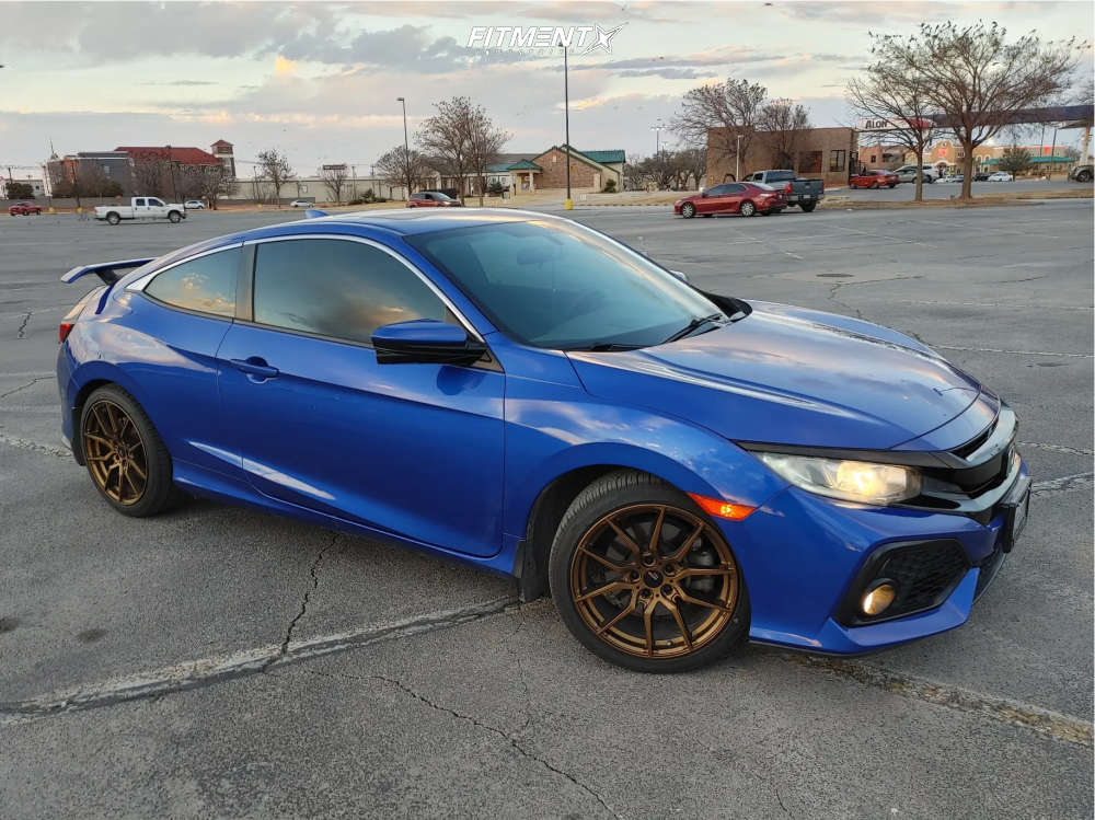 2017 Honda Civic Si with 18x8.5 Option Lab R716 and Falken 235x40 on ...