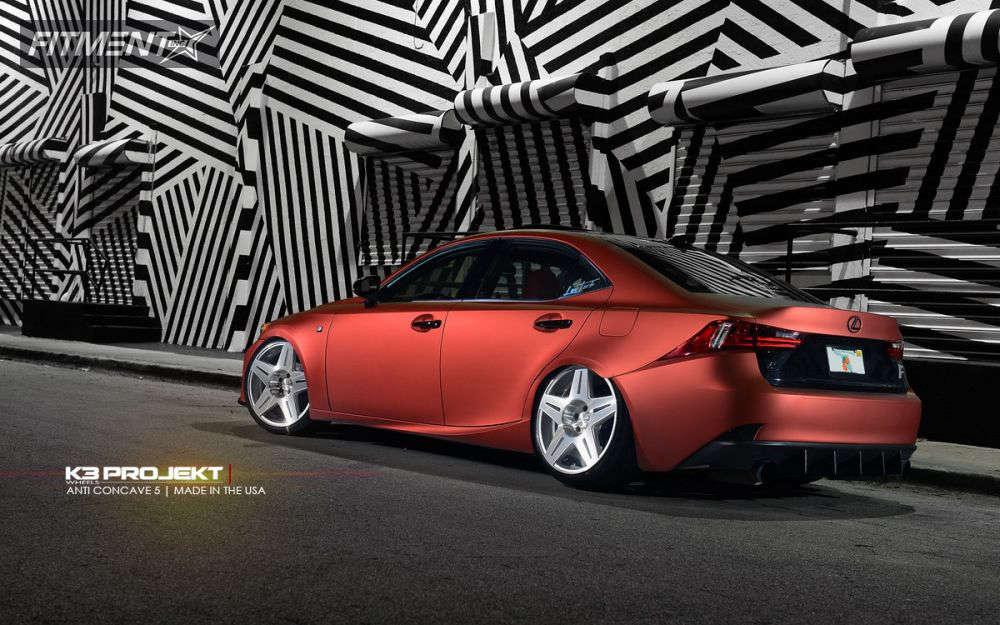 2014 Lexus IS250 C F Sport with 20x10 K3 Projekt AC5 and Pirelli 235x30 ...