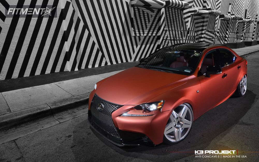 2014 Lexus IS250 C F Sport with 20x10 K3 Projekt AC5 and Pirelli 235x30 ...