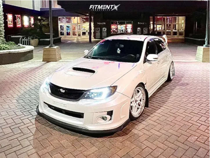 2013 Subaru WRX STI Base with 18x8.5 ESR Cs15 and Continental 225x40 on ...