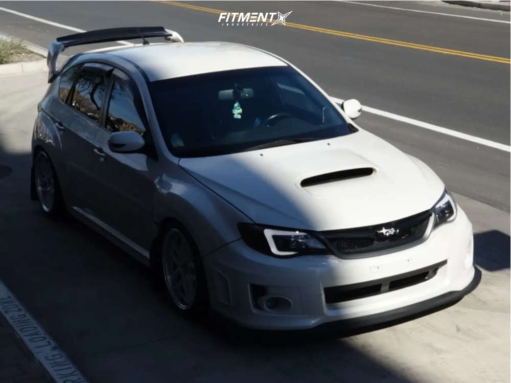 2013 Subaru WRX STI Base with 18x8.5 ESR Cs15 and Continental 225x40 on ...