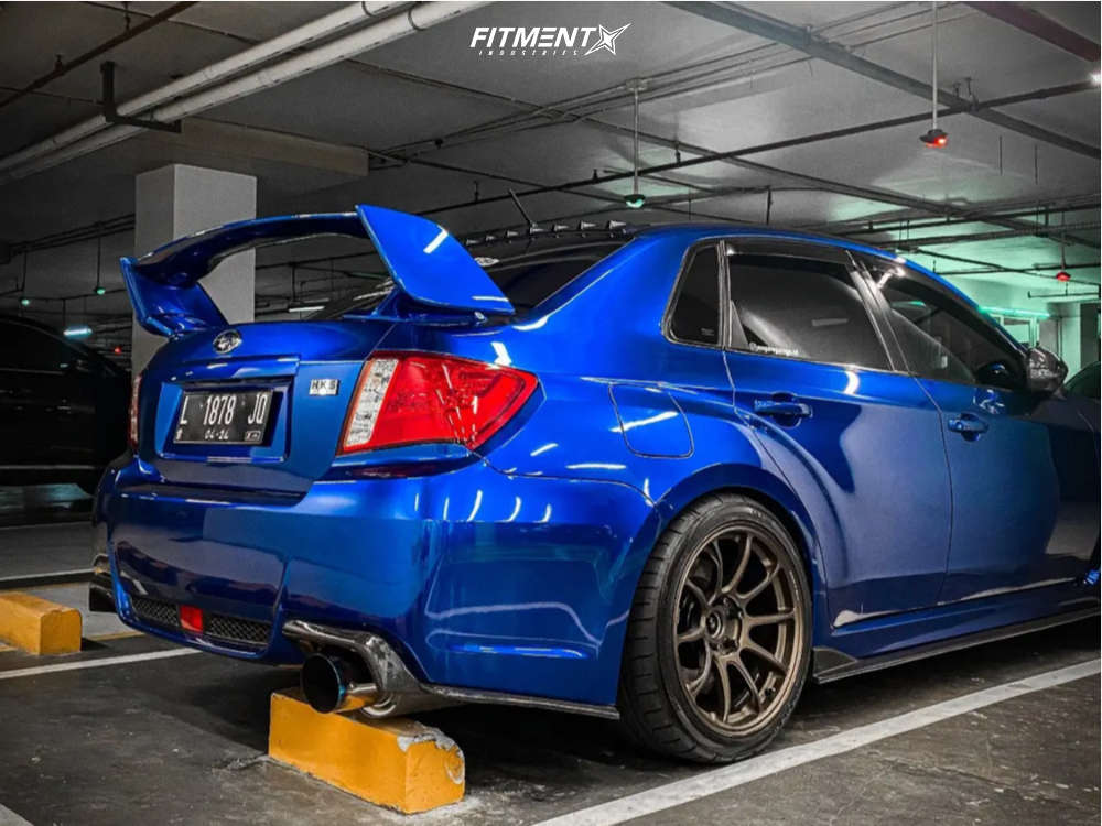 2011 Subaru Impreza WRX STI with 18x10 Volk Ze40 and GT Radial 265x35 ...