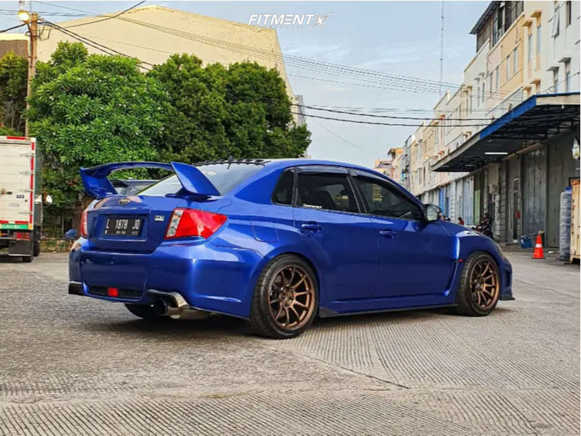 2011 Subaru Impreza WRX STI with 18x10 Volk Ze40 and GT Radial 265x35 ...