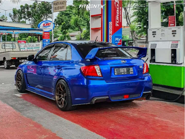 2011 Subaru Impreza WRX STI with 18x10 Volk Ze40 and GT Radial 265x35 ...