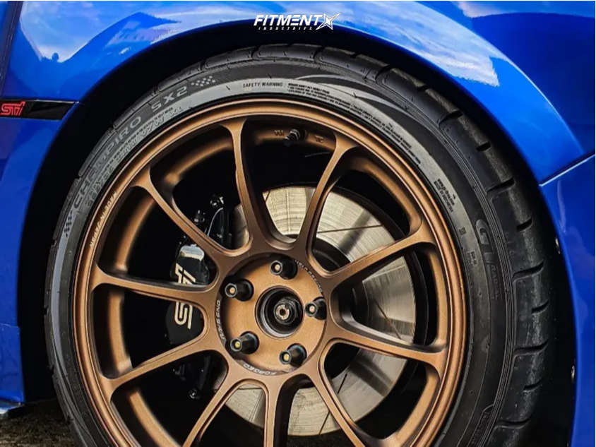 2011 Subaru Impreza WRX STI with 18x10 Volk Ze40 and GT Radial 265x35 ...