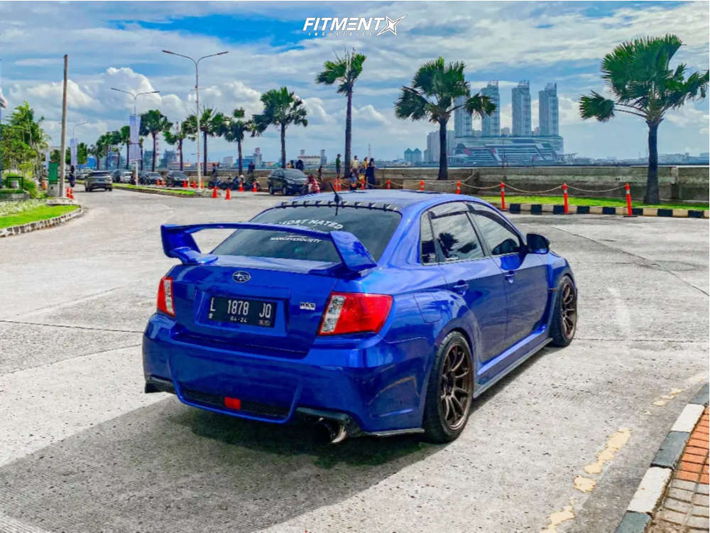 2011 Subaru Impreza WRX STI with 18x10 Volk Ze40 and GT Radial 265x35 ...
