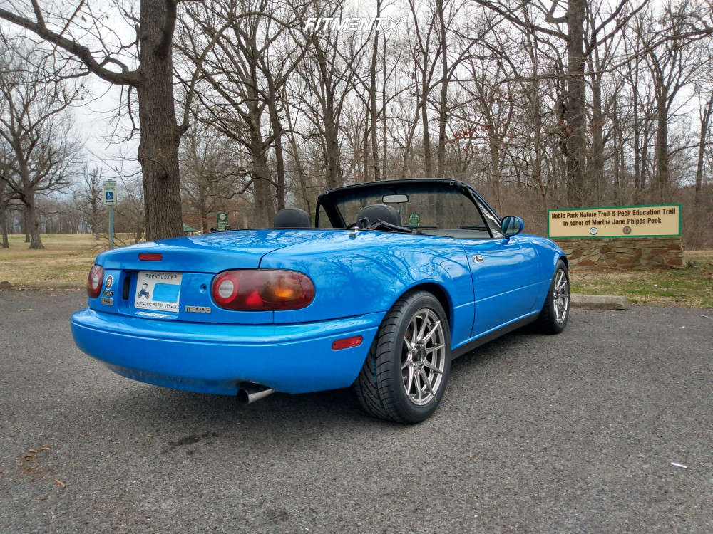 1991 Mazda Miata Base with 15x7 Advanti Racing Storm S1 and Nitto ...