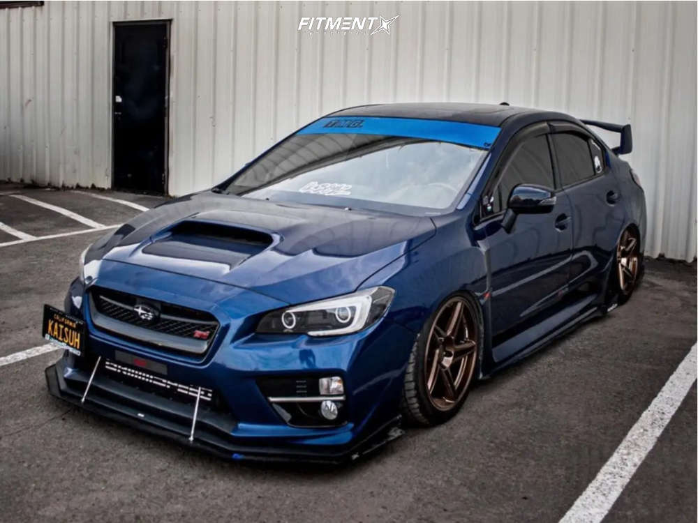 2015 Subaru WRX STI Limited with 18x9.5 Anovia Carrier and Nitto 245x40 ...