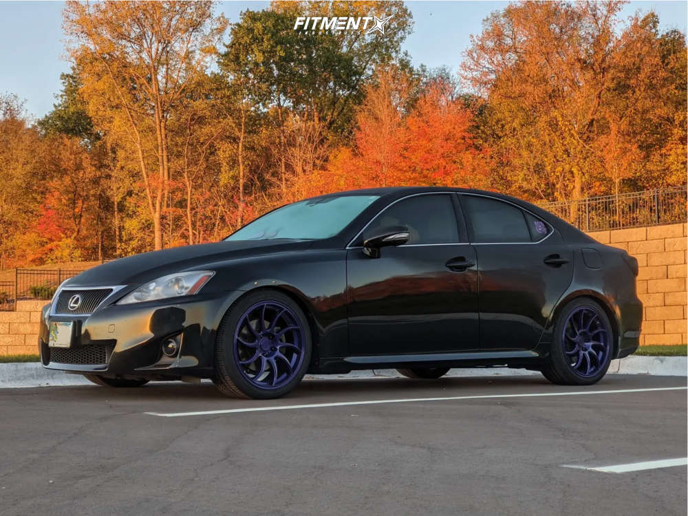 2011 Lexus IS250 Base with 18x8.5 Anovia Night and Yokohama 235x40 on ...