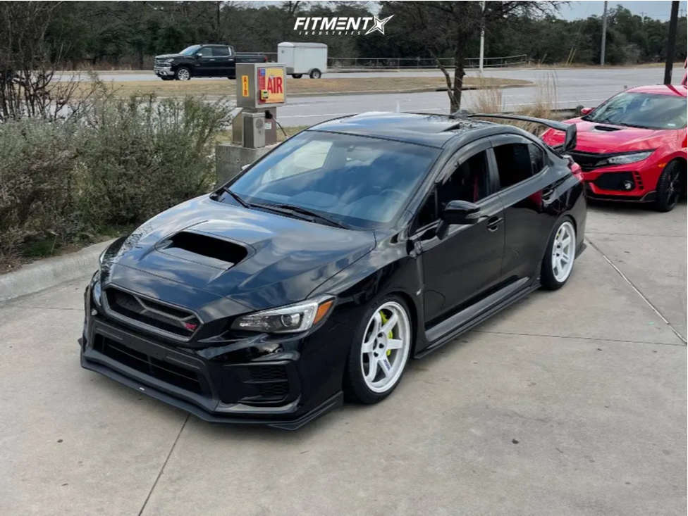 2020 Subaru WRX STI Limited with 18x10 Volk Te37 and Michelin 245x40 on ...