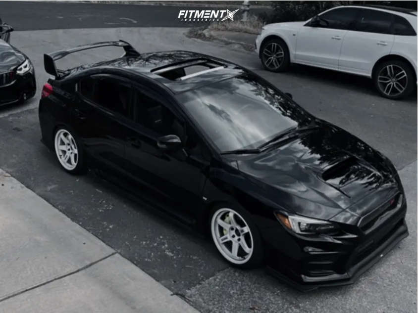 2020 Subaru WRX STI Limited with 18x10 Volk Te37 and Michelin 245x40 on ...