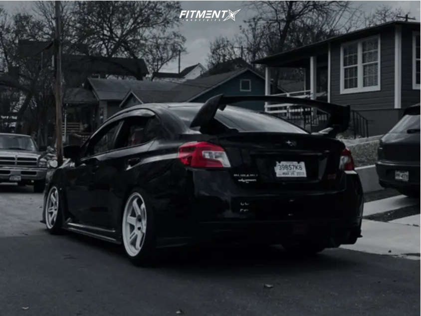 2020 Subaru WRX STI Limited with 18x10 Volk Te37 and Michelin 245x40 on ...