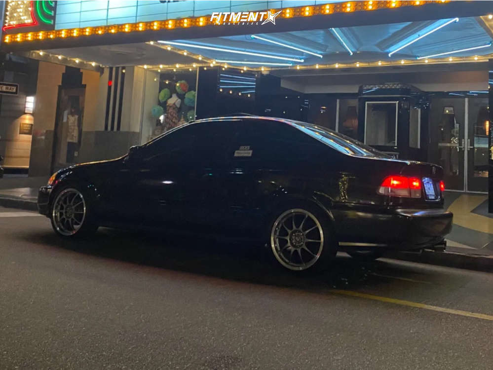 1997 Honda Civic EX with 17x7 Enkei J10 and Falken 205x40 on Coilovers ...
