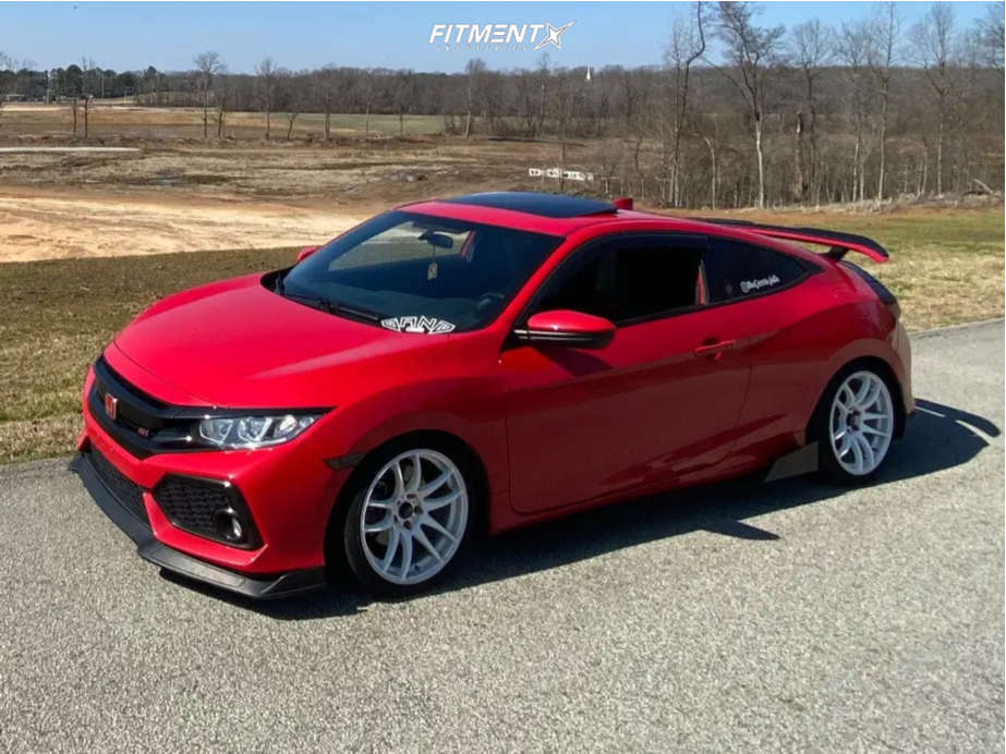 2017 Honda Civic Si with 18x8.5 Vors Tr4 and Vercelli 225x40 on ...