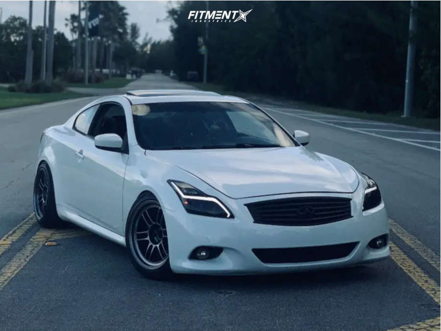 2012 INFINITI G37 Sport with 18x9.5 Enkei Rpf1 and Continental 235x45 ...