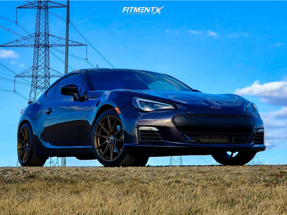 2014 Subaru BRZ Sport-tech with 18x8.5 GTS G709 and Firestone 225x40 on ...
