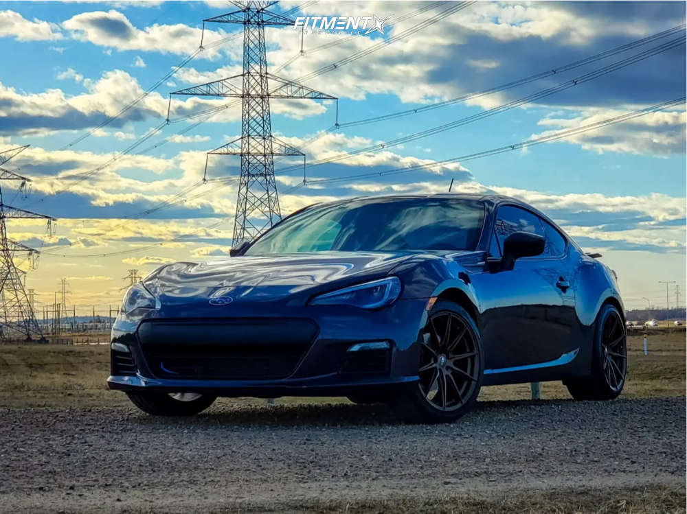 2014 Subaru BRZ Sport-tech with 18x8.5 GTS G709 and Firestone 225x40 on ...