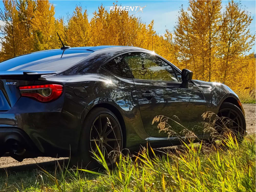 2014 Subaru BRZ Sport-tech with 18x8.5 GTS G709 and Firestone 225x40 on ...