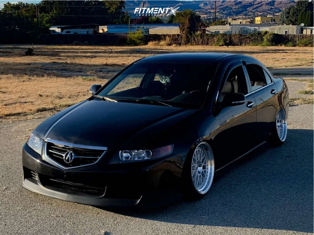 2004 Acura TSX Base with 18x9.5 Whistler Sk10 and Nankang 215x40 on ...