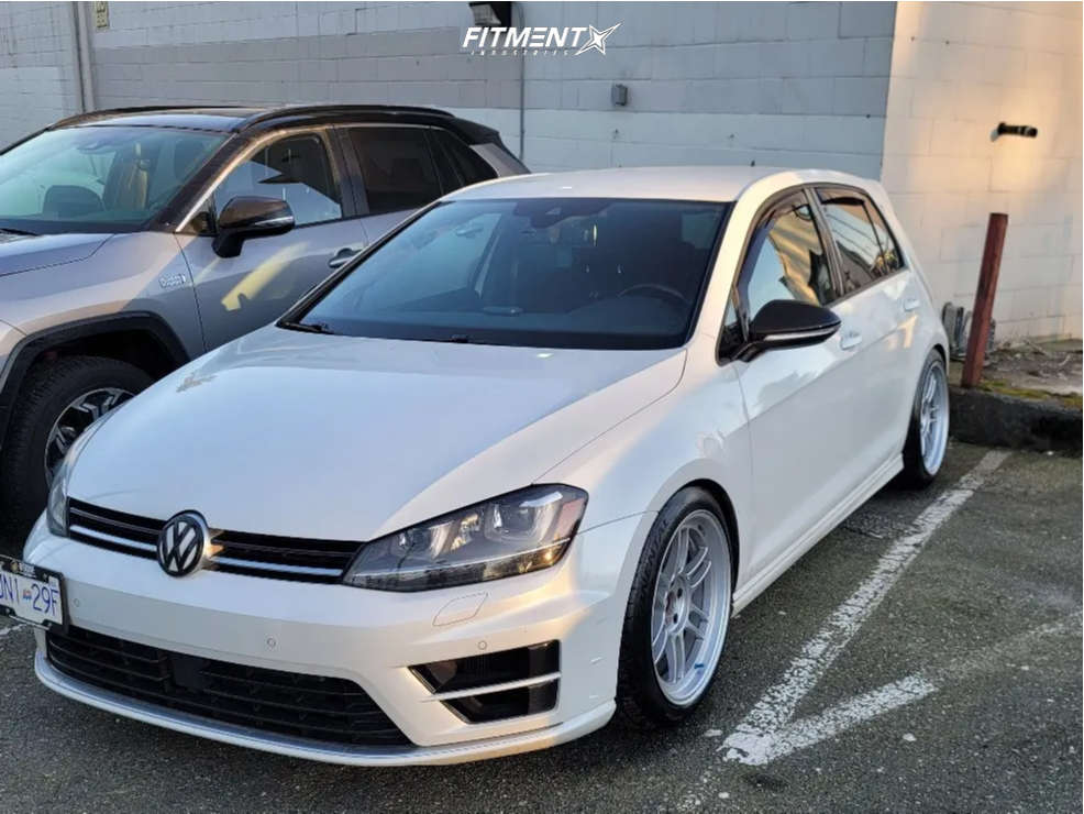 2017 Volkswagen Golf R Base with 18x9 Enkei Rpf1 and Continental 235x40 ...