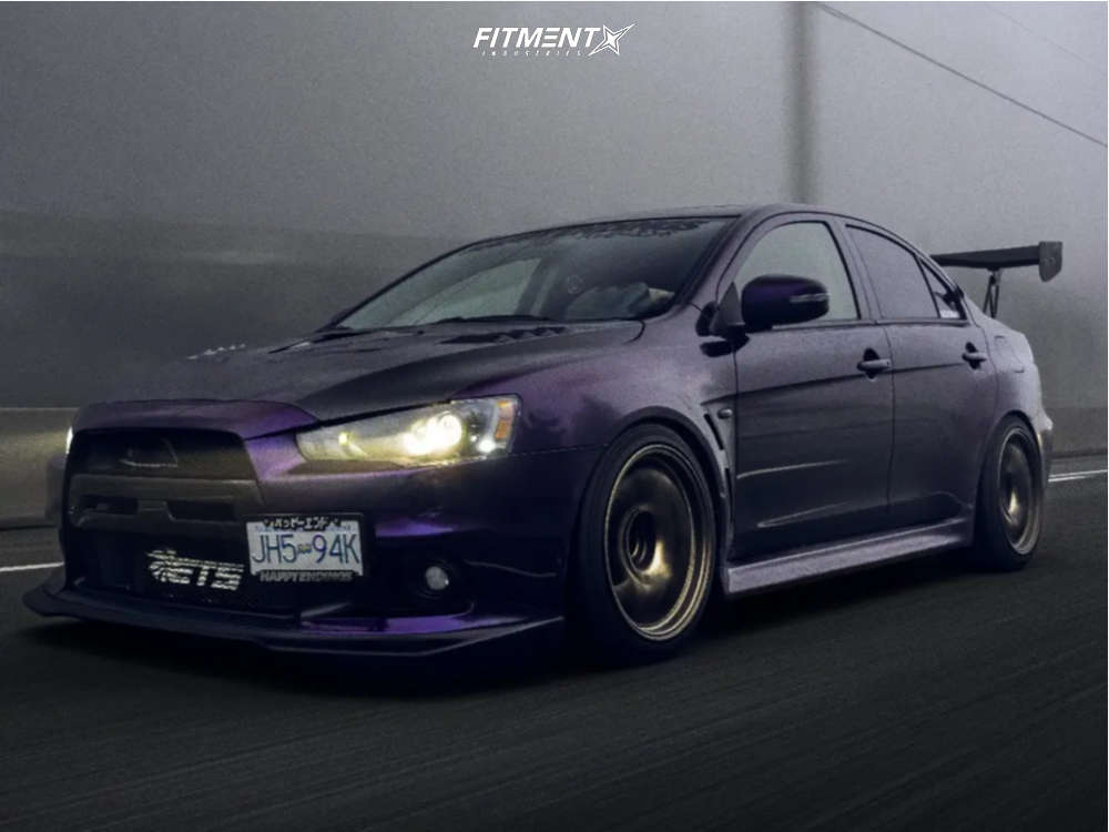 2015 Mitsubishi Lancer Evolution Final Edition with 18x10.5 Advan ...