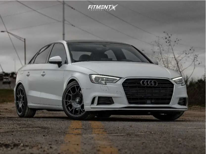 2017 Audi A3 Premium with 18x8.5 Rotiform Tuf-r and Lionhart 225x45 on Lowering Springs ...