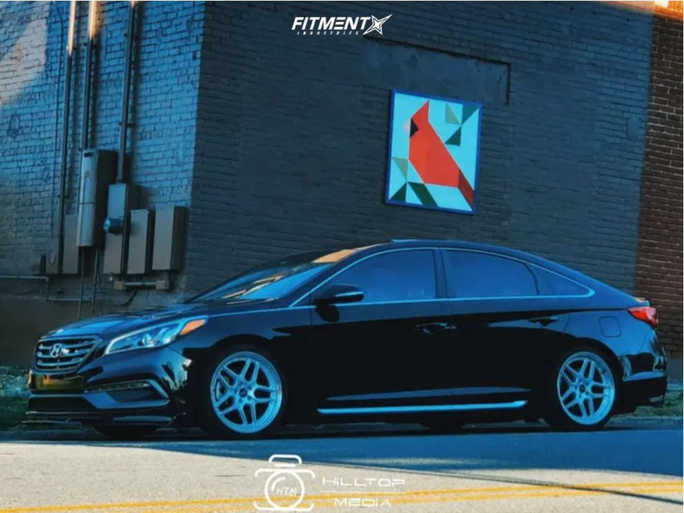 2017 Hyundai Sonata Sport 2.0T with 19x8.5 ESR CS15 and Venom Power ...