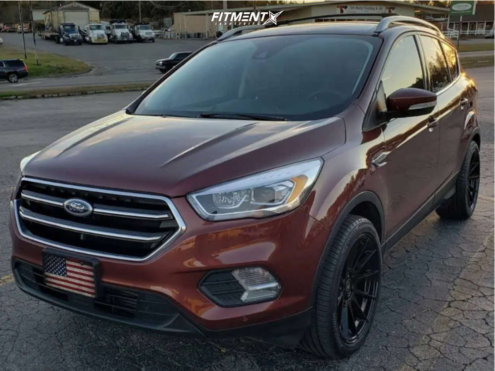 2018 Ford Escape Titanium with 19x9.5 Ground Force Gf6 and Bridgestone ...
