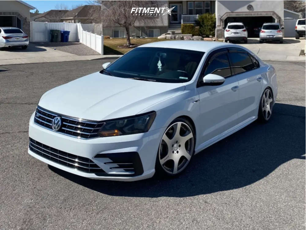 2018 Volkswagen Passat R-Line with 19x8.5 MRR Vp3 and Goodyear 235x35 ...