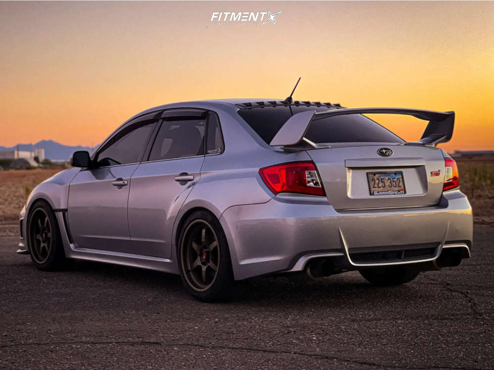 2013 Subaru Impreza WRX STI with 18x8.5 Aodhan Ah08 and Pirelli 245x40 ...