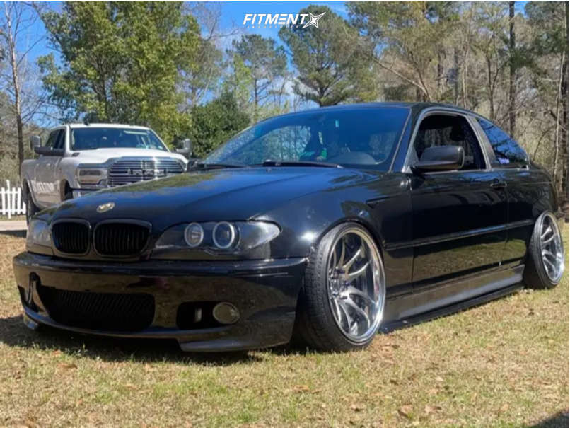 2004 BMW 330Ci Base with 18x10 Work Emotion Cr 2p and Michelin 225x40 ...