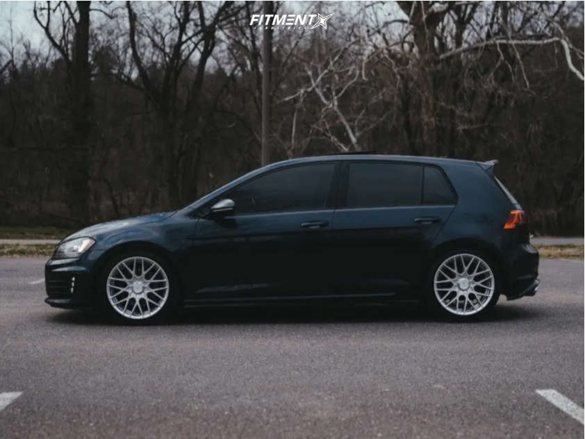 2015 Volkswagen GTI Autobahn with 18x8.5 Rotiform Rse and Continental ...