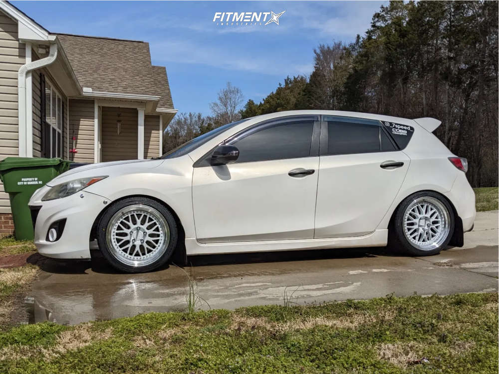 2013 Mazda 3 Mazdaspeed with 18x8.5 ESR Sr01 and Ironman 225x40 on Coilovers | 2151933 | Fitment ...