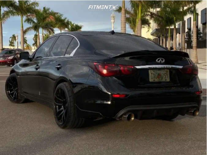 2014 INFINITI Q50 Premium with 19x9.5 Vors Tr4 and Firestone 265x35 on ...